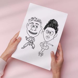 Cartoon Caricature Activity: Traceable Character Pages (printable ...