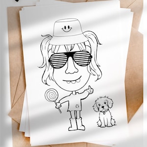 Draw Your Own Cartoon Activity for Kids, Traceable Character Pages ...