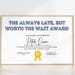 Funny Employee Recognition Award Certificates: Editable Staff ...