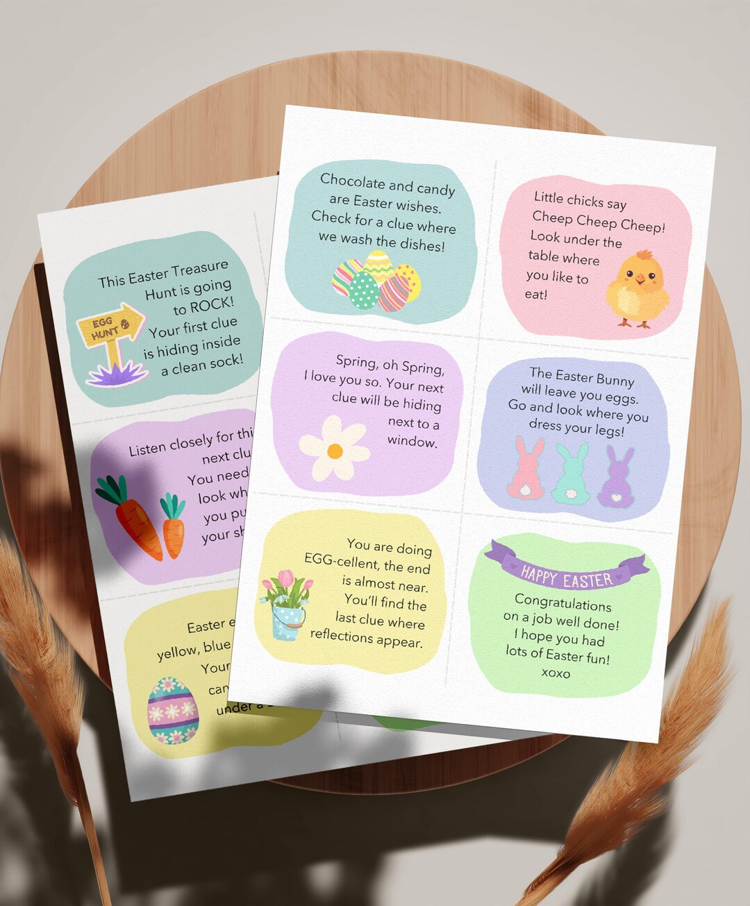 Easter Treasure Hunt for Kids: Printable Scavenger Hunt Clues (PDF) - Etsy