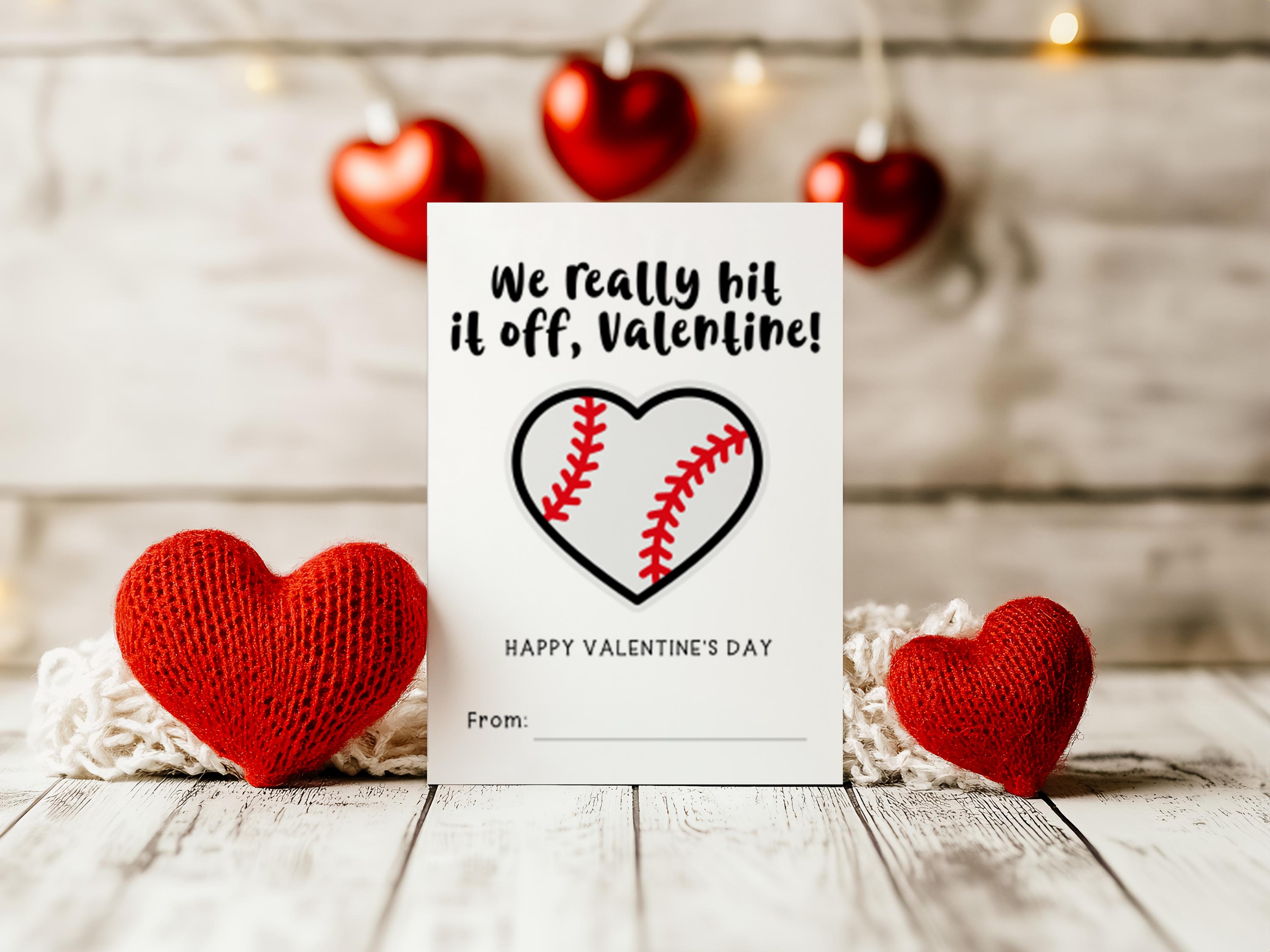 Sports Valentine's Day Cards for Kids: Classroom Gift Tags (PDF) - Etsy