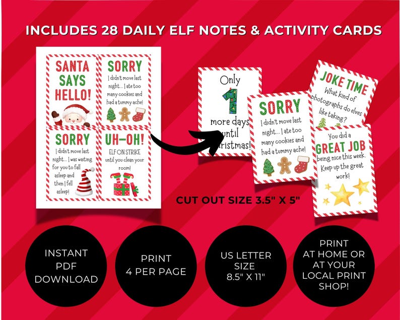 Editable Christmas Elf Bundle: Notes, Letters, Adoption Certificate ...