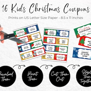 Editable Christmas Coupon Book for Kids: DIY Stocking Stuffer ...