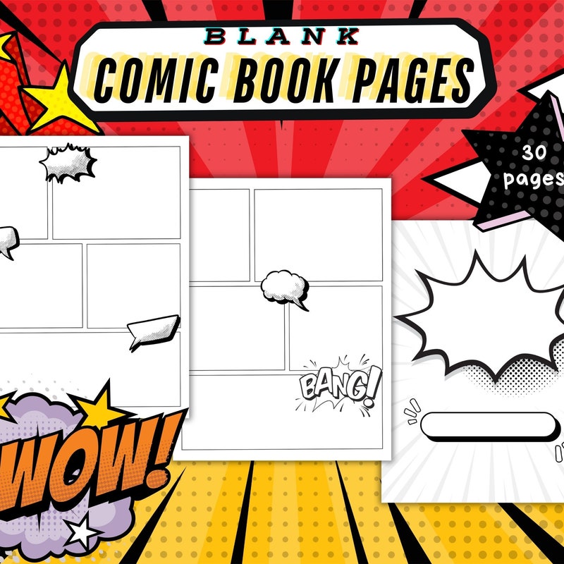 Printable Comic - Etsy