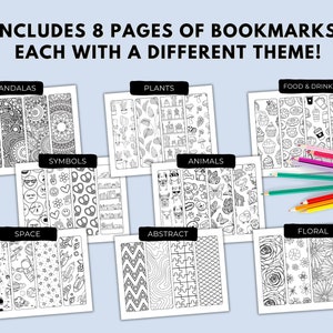 Printable Coloring Bookmarks, Bookmark Coloring Pages for Kids or ...