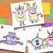 Draw Your Own Cartoon Activity for Kids, Traceable Character Pages ...
