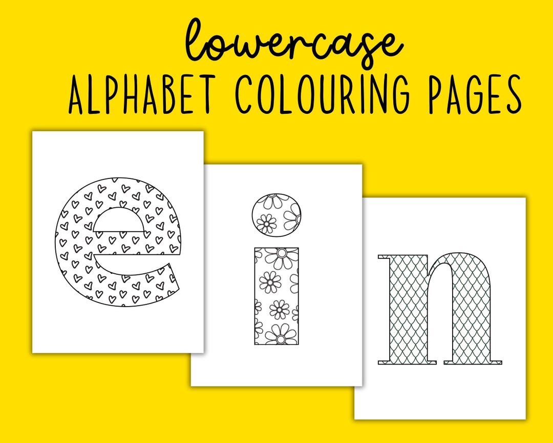 Printable Lowercase Alphabet Coloring Pages, Fun & Educational Activity ...