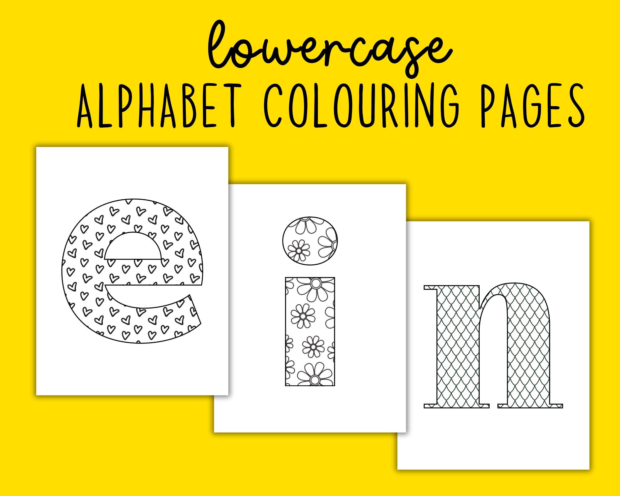 Lowercase Alphabet Coloring Pages: Fun Learning Activity (PDF Download ...