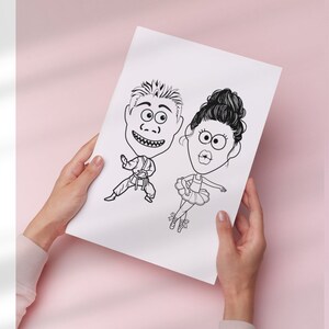 Draw Your Own Cartoon Activity for Kids, Traceable Character Pages ...