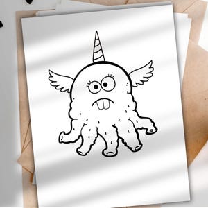 Draw Your Own Monster Activity for Kids, Cartoon Character Tracing ...
