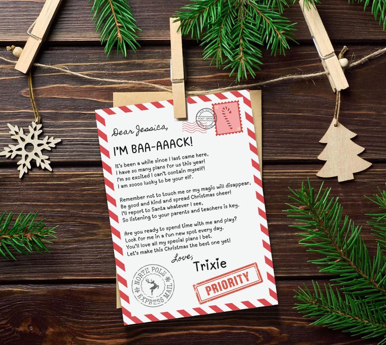 Editable Christmas Elf Bundle: Notes, Letters, Adoption Certificate ...