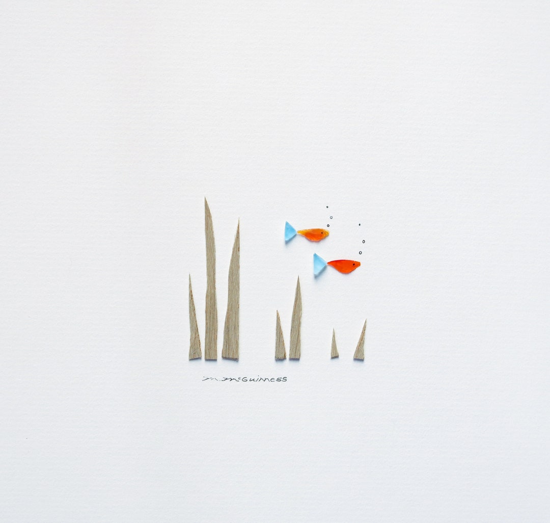 Sea Glass Art Tropical Fish,coastal Decor,colorful Decor,nautical Decor ...