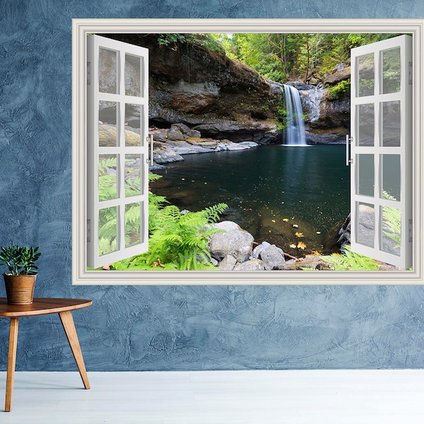 Waterfall Wall Decal - Etsy