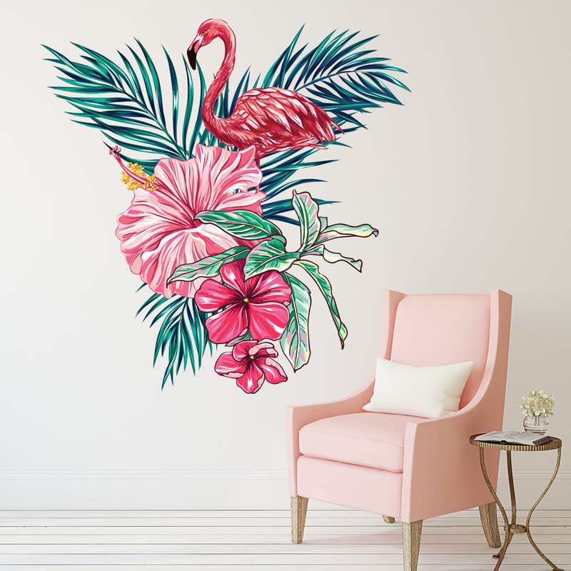 Flamingo Wall Decals - Etsy