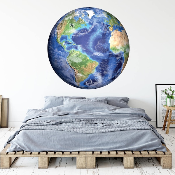 Planet Earth Wall Decal - Etsy