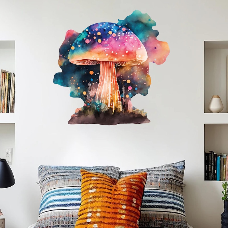 Mushroom Wall Decals - Etsy