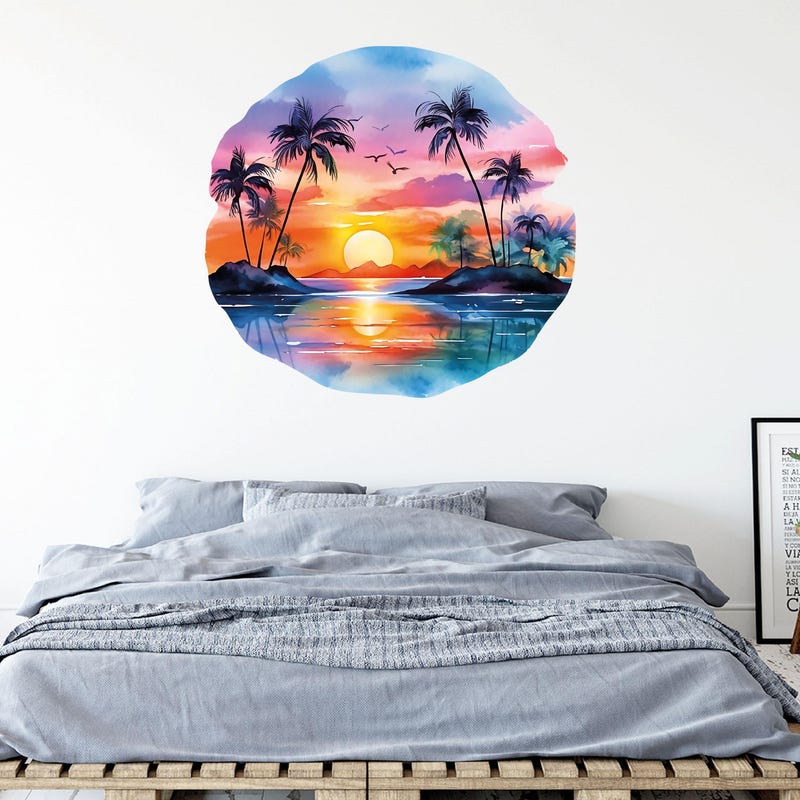 Sunset Wall Decal - Etsy