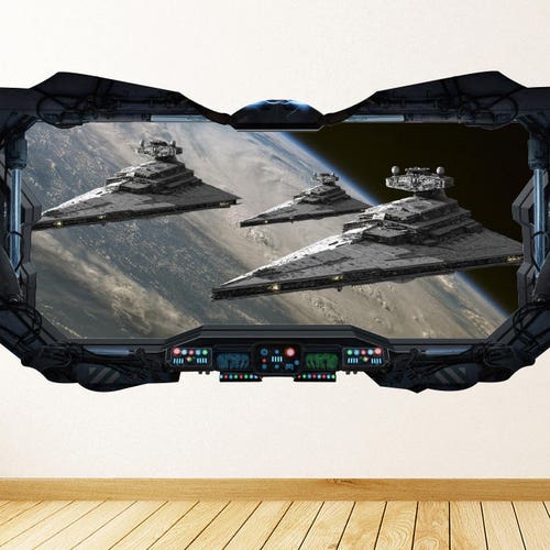Star Wars Wall Art Spaceship Window View Star Wars Ships Wall - Etsy Canada