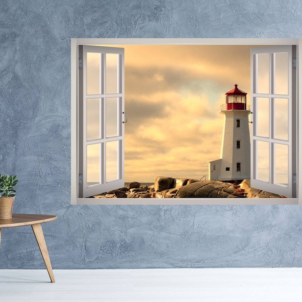Lighthouse Wall Decal - Etsy