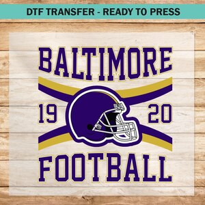 Baltimore Football DTF Transfer, Custom DTF Transfers Ready to Press ...
