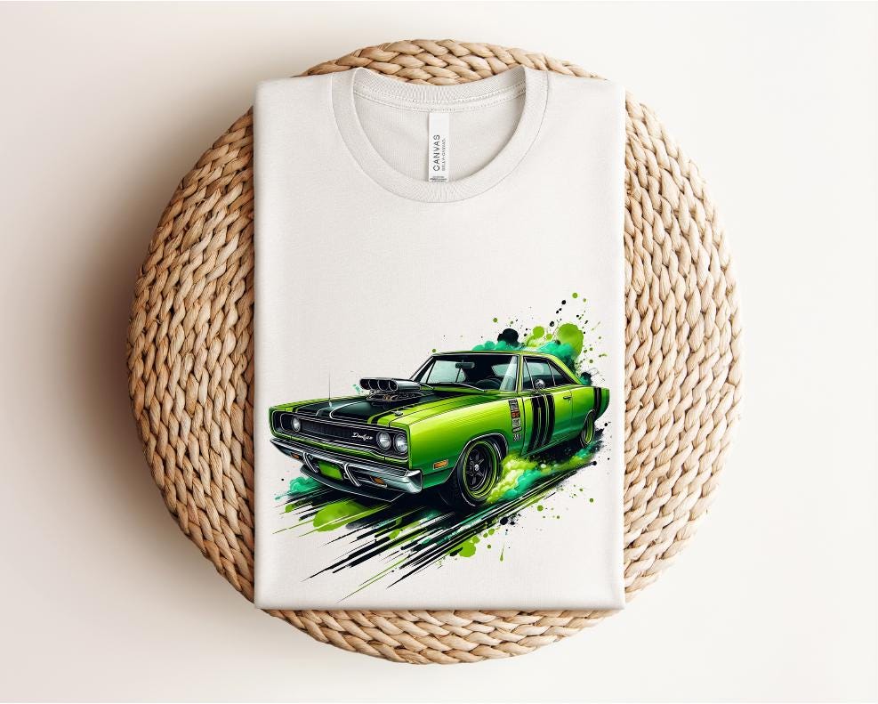 Muscle Car DTF Transfer, American Vintage Retro Car Ready to Press ...