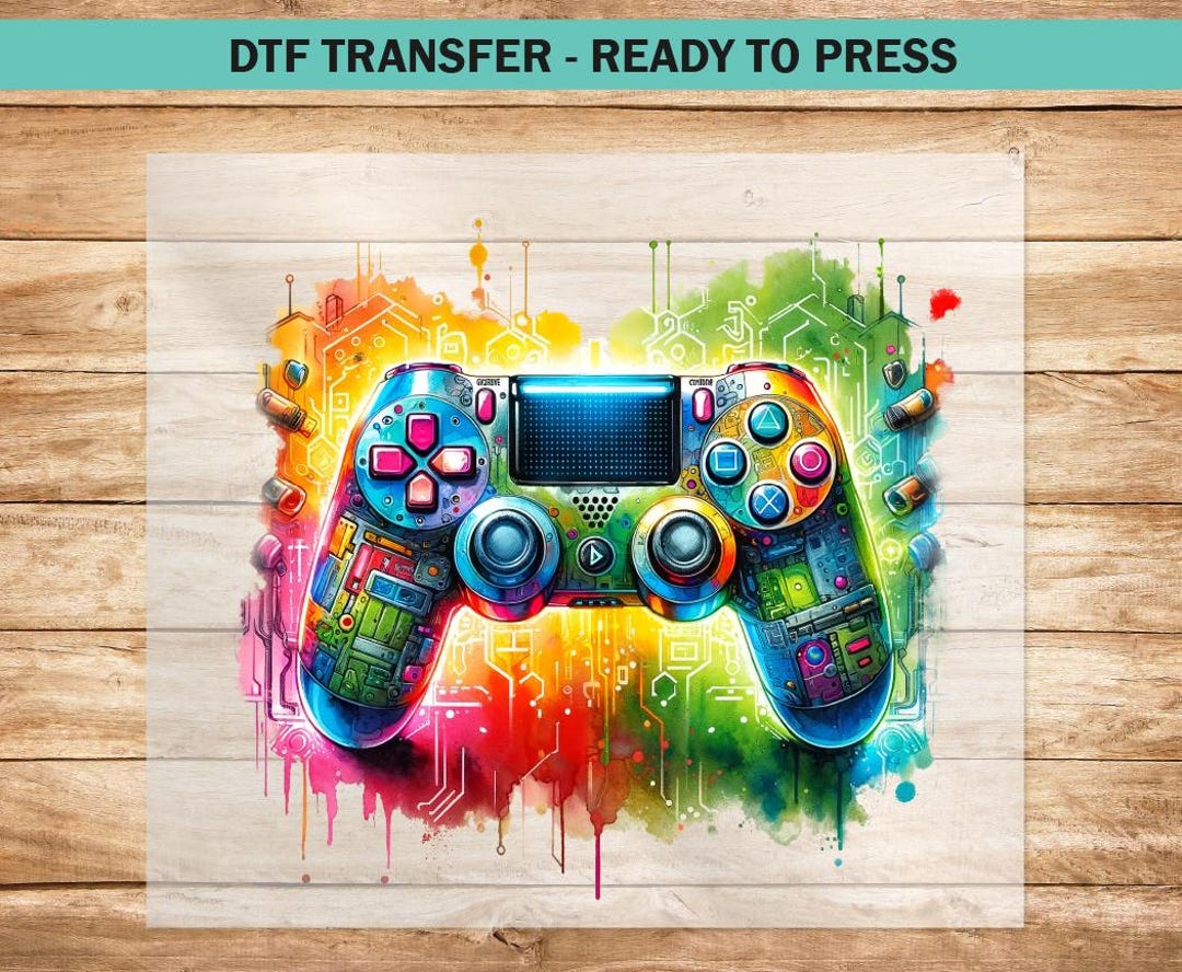Game Controller DTF Transfer, Ready to Press DTF Transfers Iron On ...