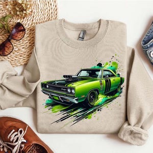 Muscle Car DTF Transfer, American Vintage Retro Car Ready to Press ...