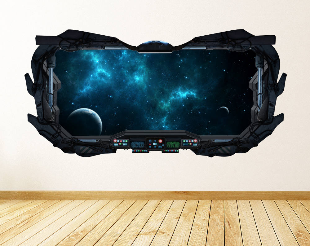 Outer Space Galaxy Wall Art Decal Peel & Stick Removable and ...