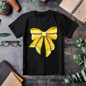 Softball Bow DTF Transfer, Coquette Bow DTF Transfers Ready to Press ...