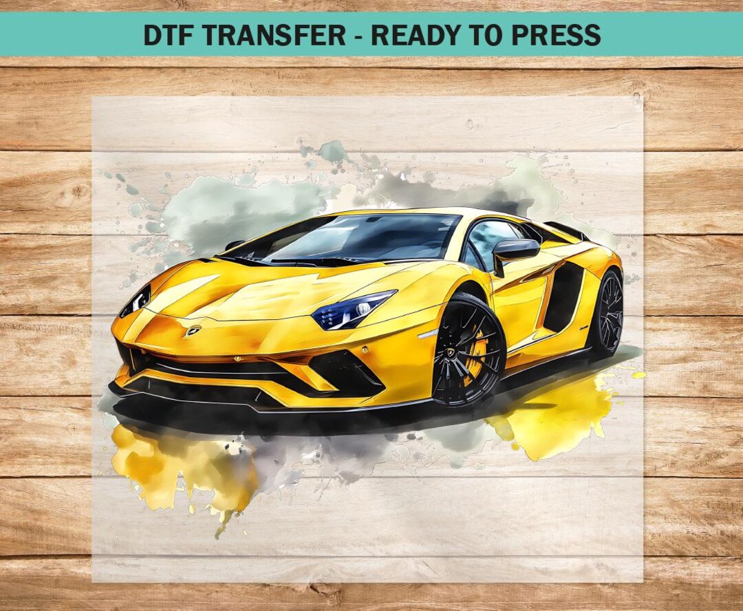 Sport Car DTF Transfer, Racing Cars DTF Transfers Ready to Press for ...