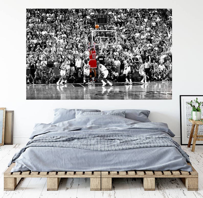 Michael Jordan Wall Art Mural Poster Jordan Fine Art Canvas - Etsy Norway