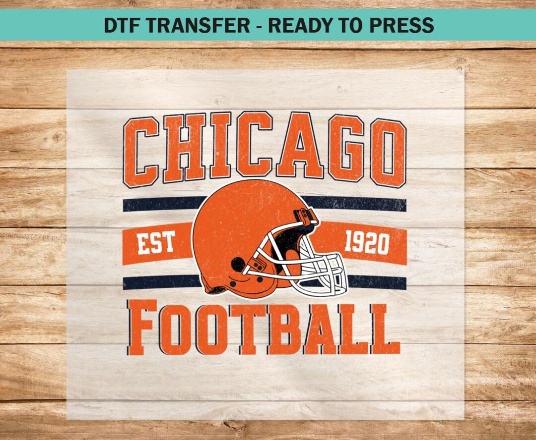 Vintage Chicago Football DTF Transfer, Ready to Press DTF Transfers ...