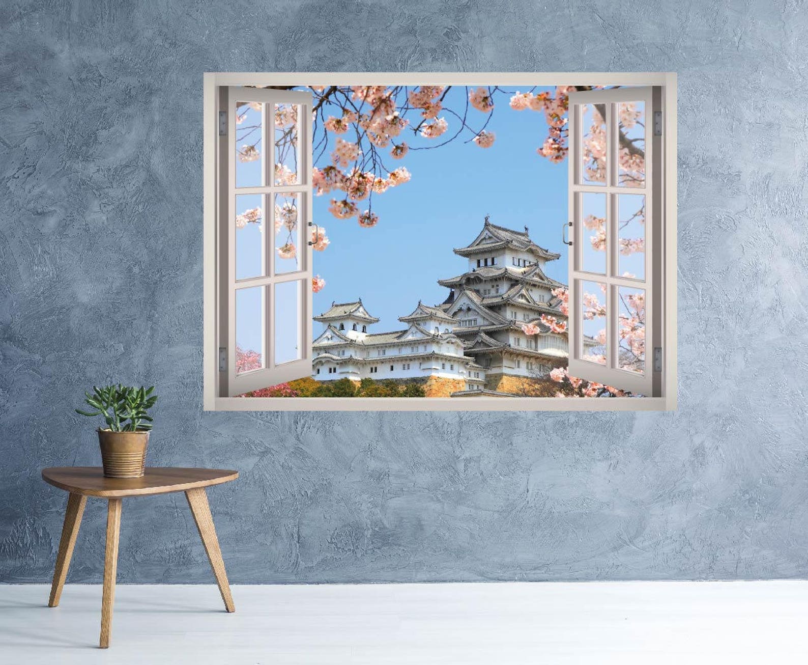 Chinese Temple Wall Decal Asian Temple Wall Sticker Temple - Etsy