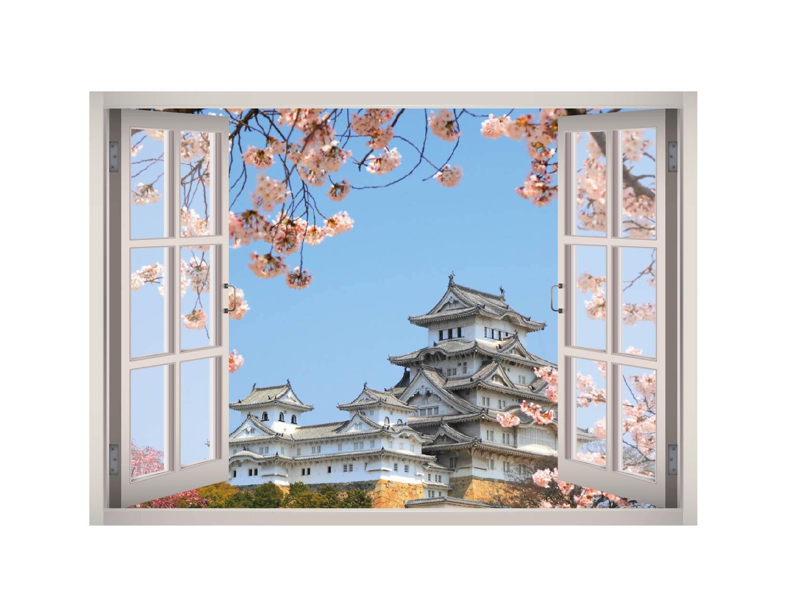 Chinese Temple Wall Decal Asian Temple Wall Sticker Temple - Etsy