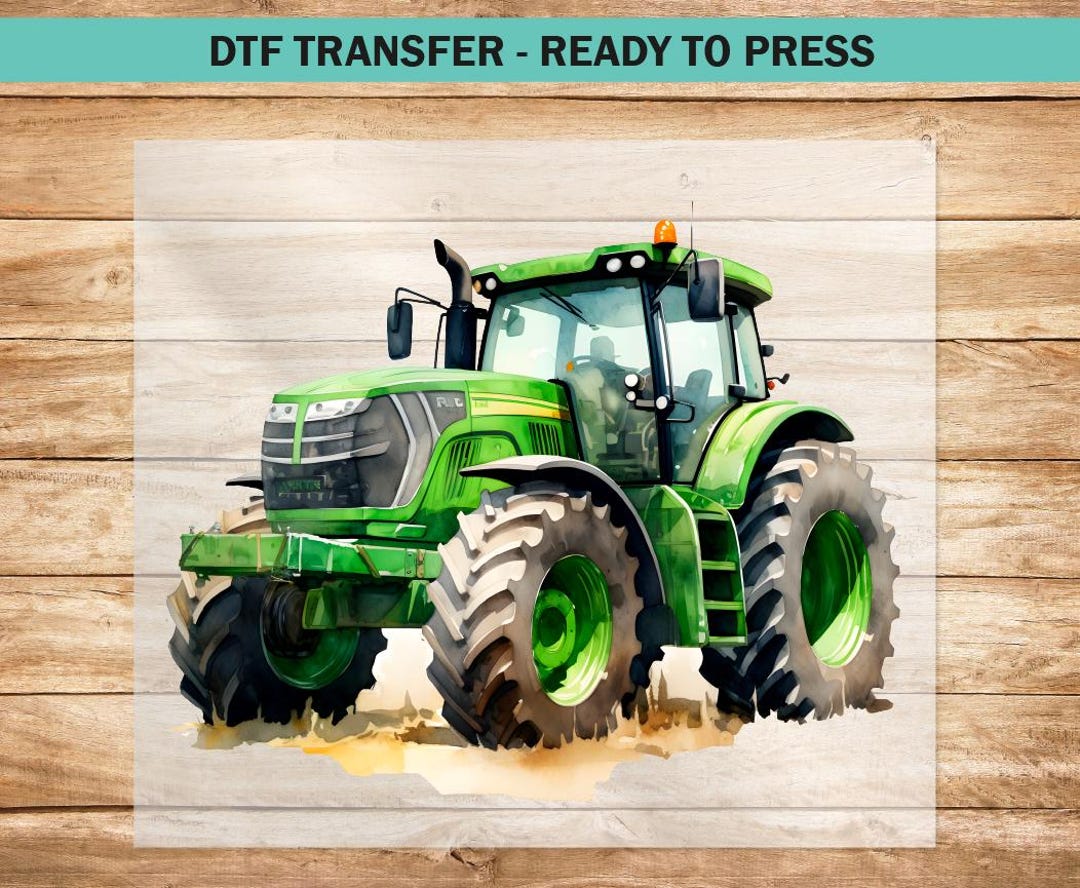 Tractor DTF Transfer, Cool Farm Tractor Dtf Print Graphic, Ready to ...