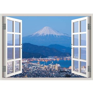 Mount Fuji View Window 3D Wall Decal Art Removable Wallpaper Mural ...