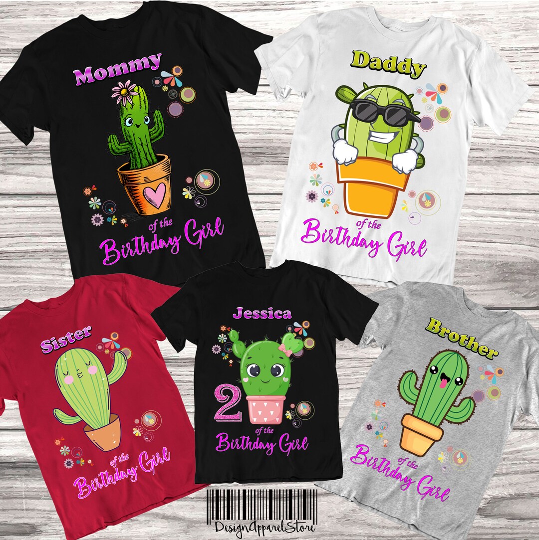 Cactus Shirt Cactus Family Shirts Cactus Birthday Girl Party Cactus ...