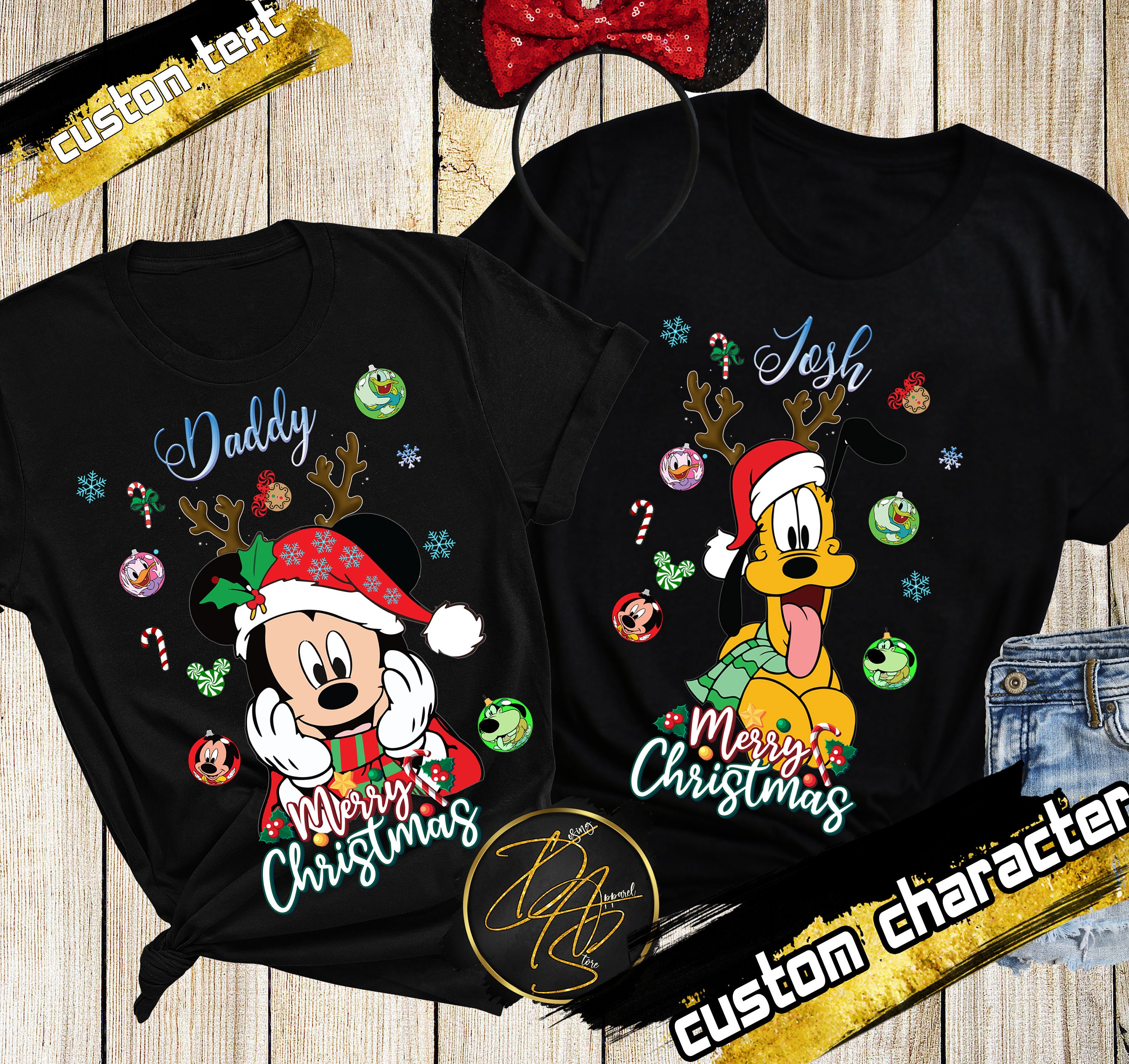Mickey , Minnie and Friends Christmas Shirts 2023 Mickeys Very Merry ...