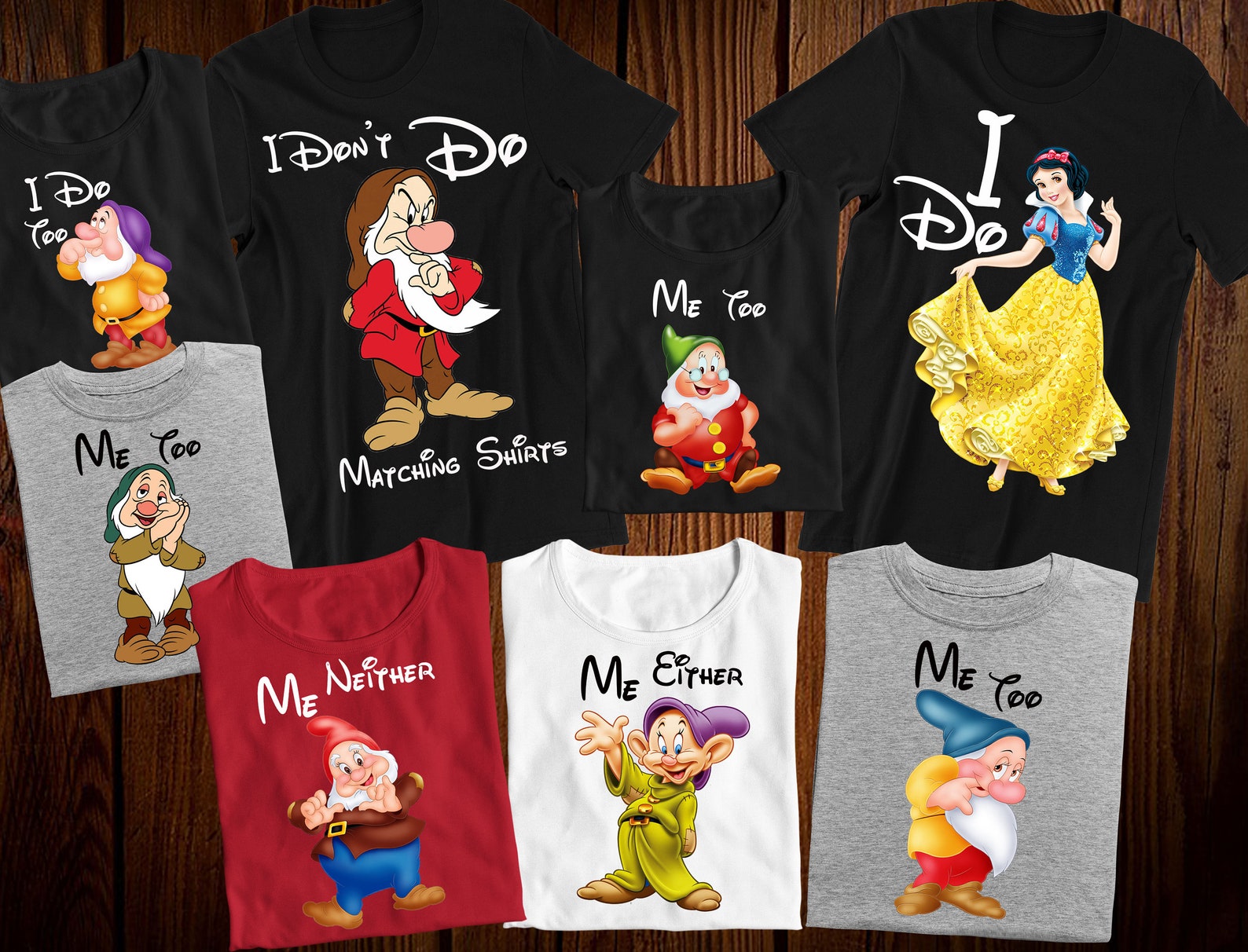 I Don't Do Matching Shirts Funny Disney Family Shirtssnow - Etsy