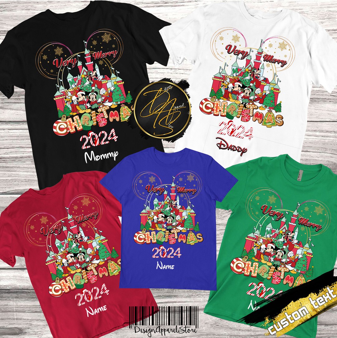 Mickey Mouse Minnie and Friends Christmas Shirts Mickeys Very - Etsy