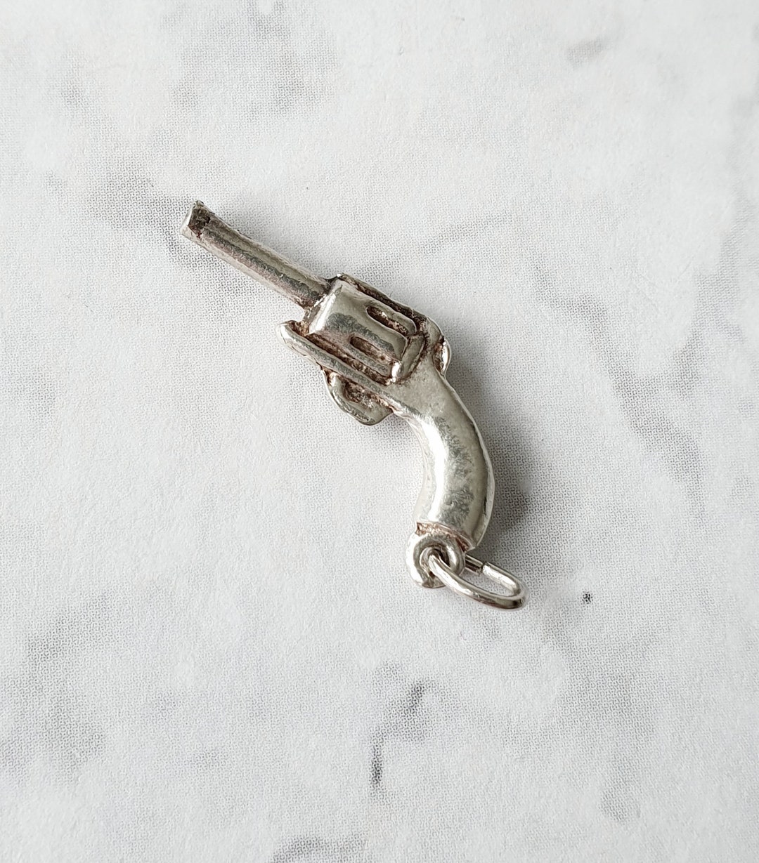Vintage Sterling Silver Gun Pistol Revolver Pendant / Charm. Vintage ...
