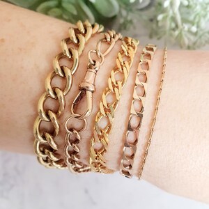 9ct Gold Double Curb Chain Bracelet. 8 1/2 Length. 9.4g - Etsy UK