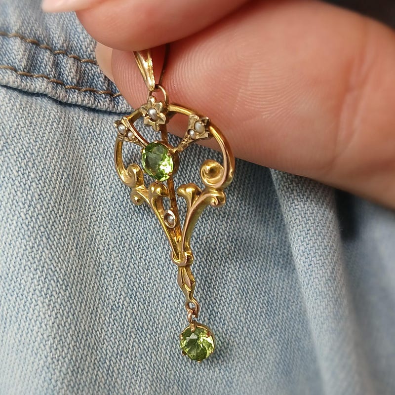 Edwardian 9 Ct Pendant - Etsy