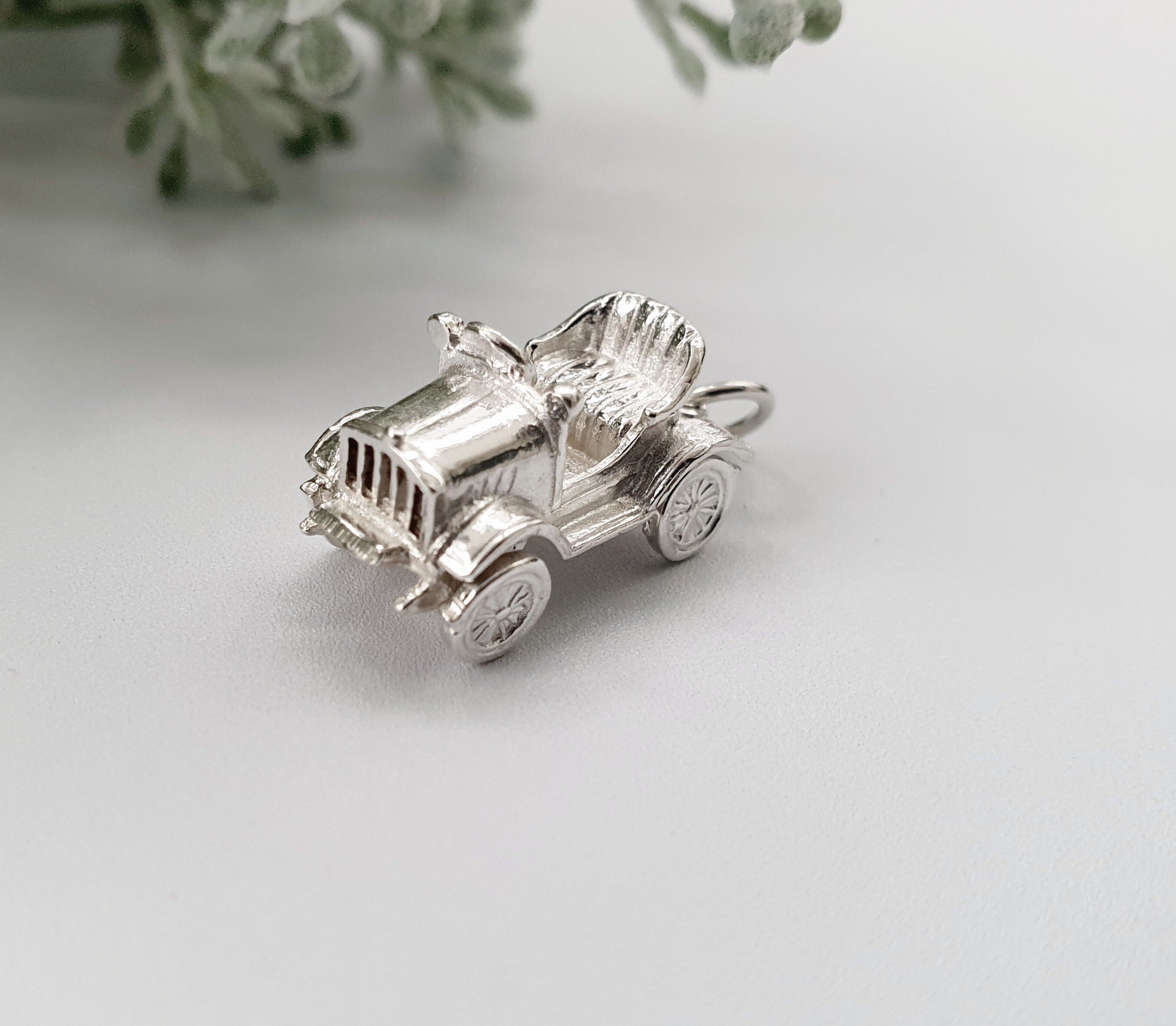 Vintage Sterling Silver Victorian Motor Car Pendant / Charm. Vintage ...