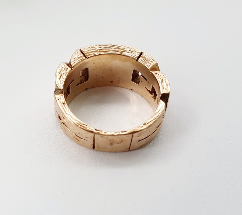 Vintage 9ct Gold & Diamond Very Heavy 17.2g Initial C Ring. - Etsy