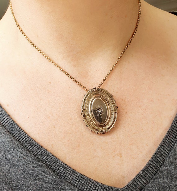 Antique 9ct Gold Rose Cut Diamond & Whitby Jet Mourning | Etsy