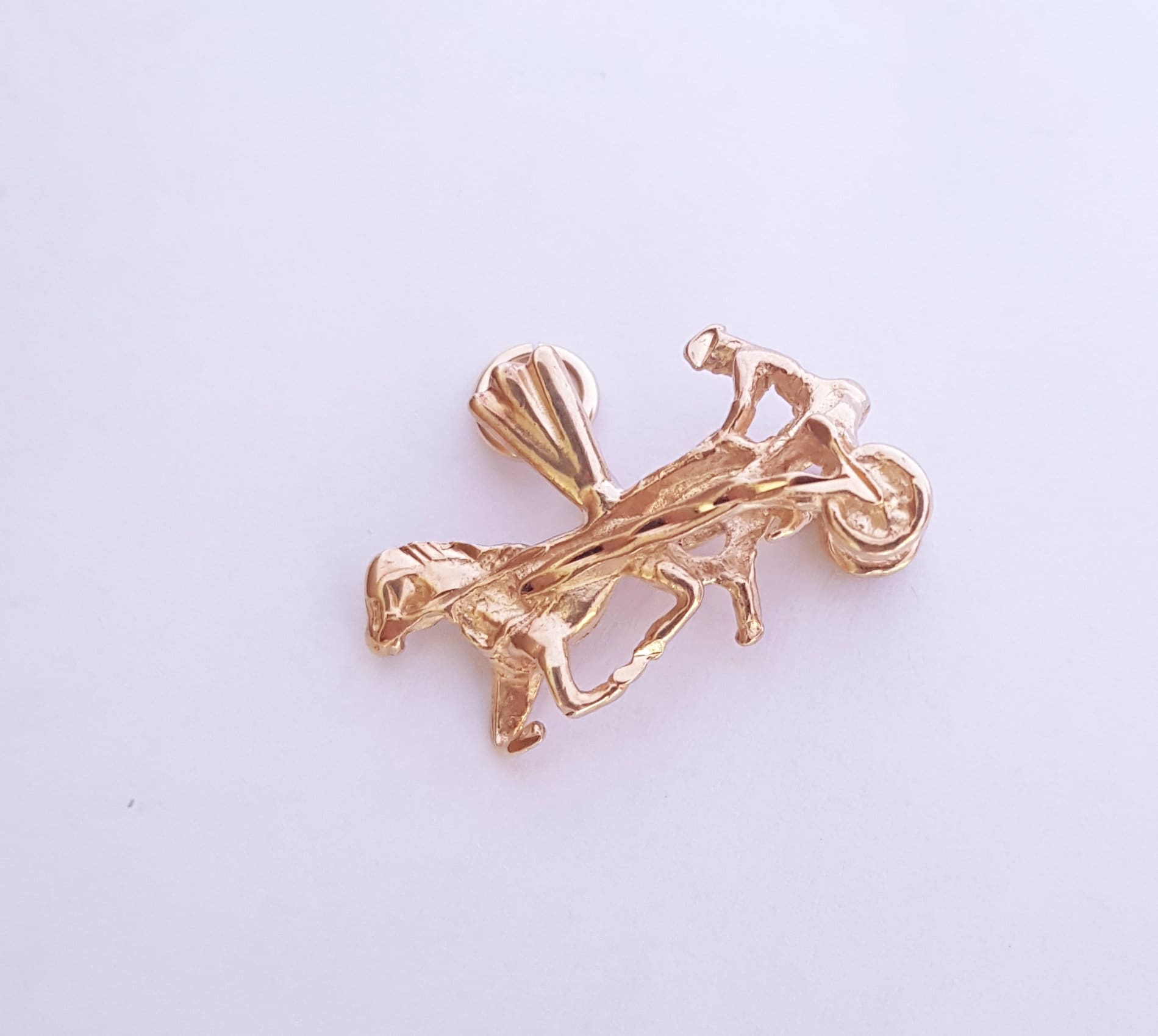 Vintage 14ct Gold Harness Racing Horse Charm / Pendant. | Etsy