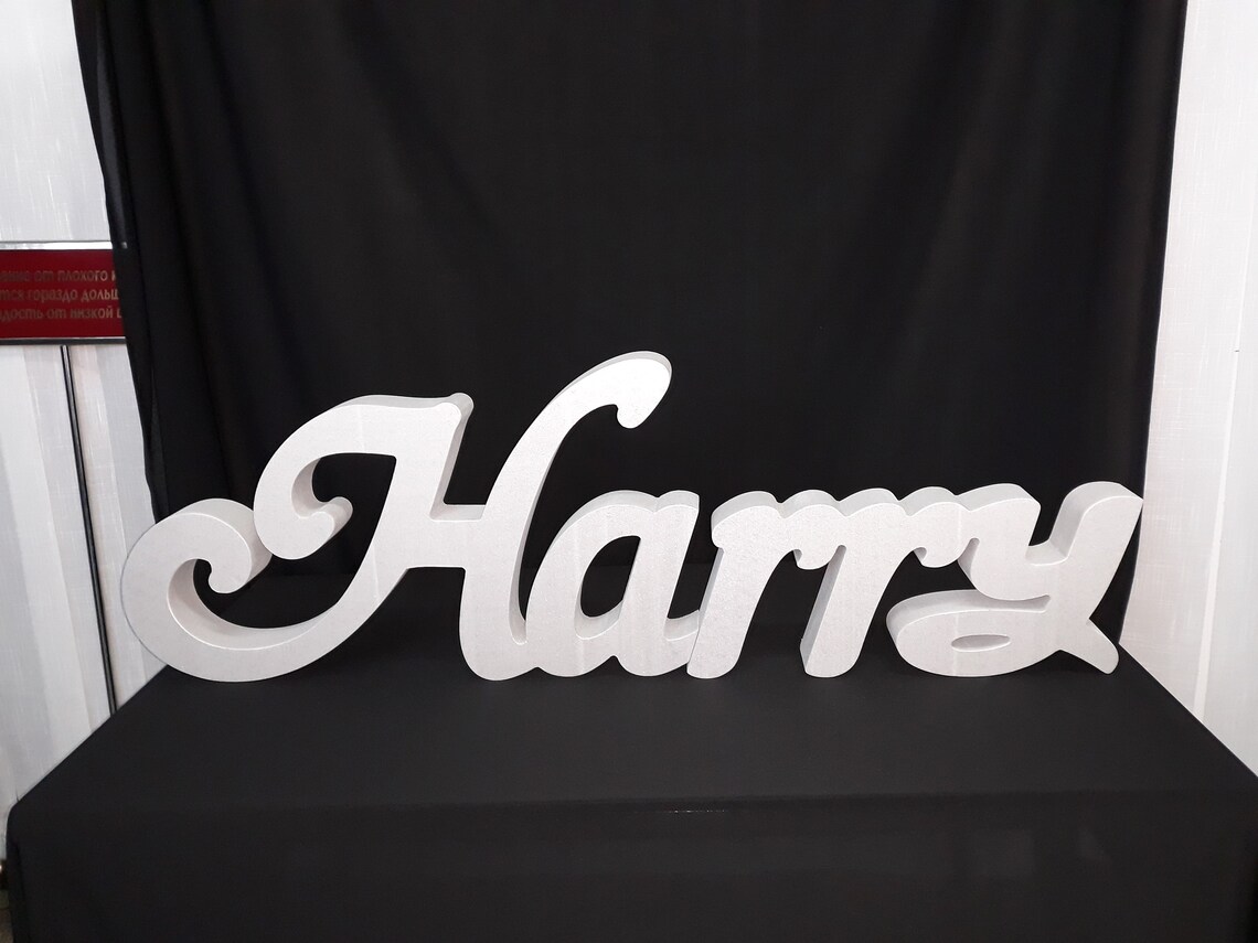 Big 3D Name One Number Crown From Styrofoam First | Etsy