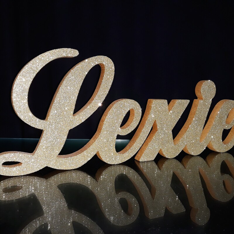 Gold Glitter Letters - Etsy