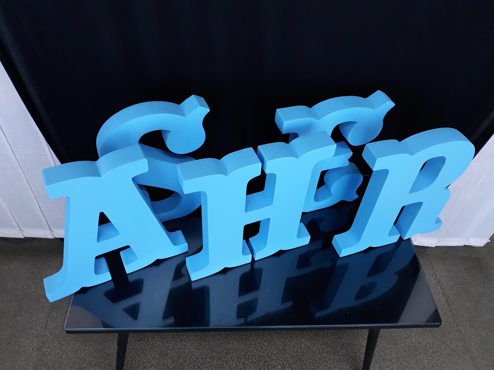 Light blue styrofoam letters custom 3D 15numbers 15 | Etsy